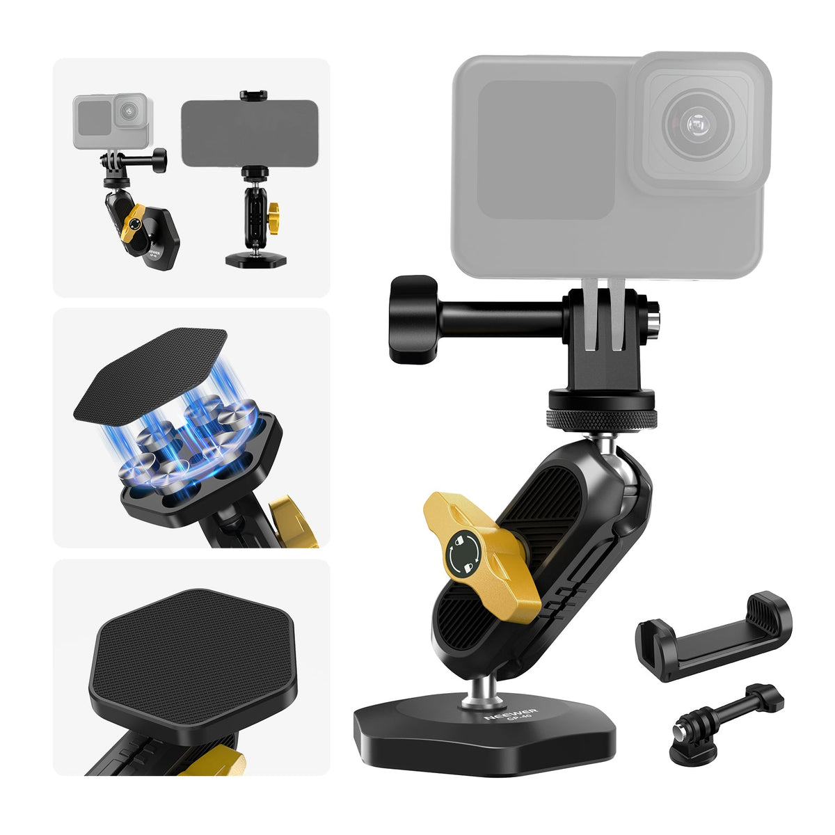 NEEWER GP-40 Magnetic Action Camera Phone Mount Kit - NEEWER – NEEWER.UK