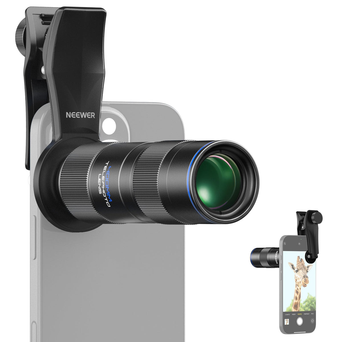 NEEWER LS-78 400mm Phone Telephoto Lens with Lens Clip – NEEWER.UK