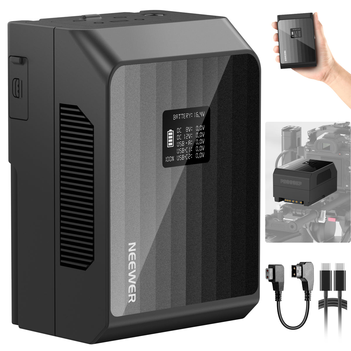 NEEWER V Mount Battery PS099EP 6800mAh 99Wh 100W PD Fast Charge – NEEWER.UK