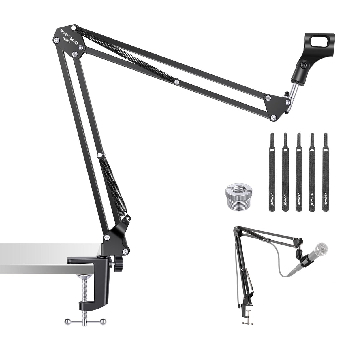 NEEWER MS006 Desktop Microphone Boom Arm Stand Kit – NEEWER.UK