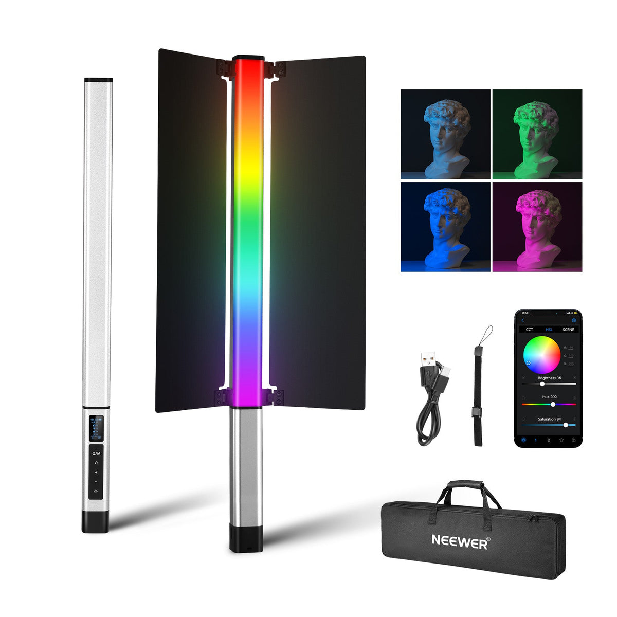 NEEWER CL124 II RGB Handheld LED Light Stick Light Wand - NEEWER ...