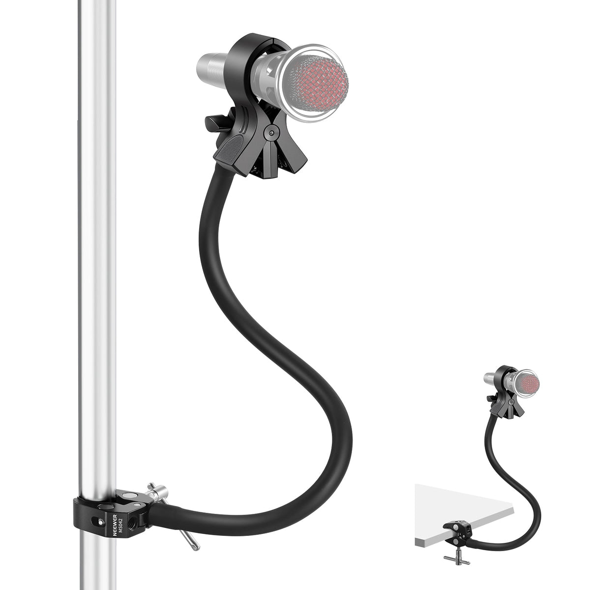 NEEWER MS042 Microphone Stand with Flexible Arm & Mic Clip – NEEWER.UK