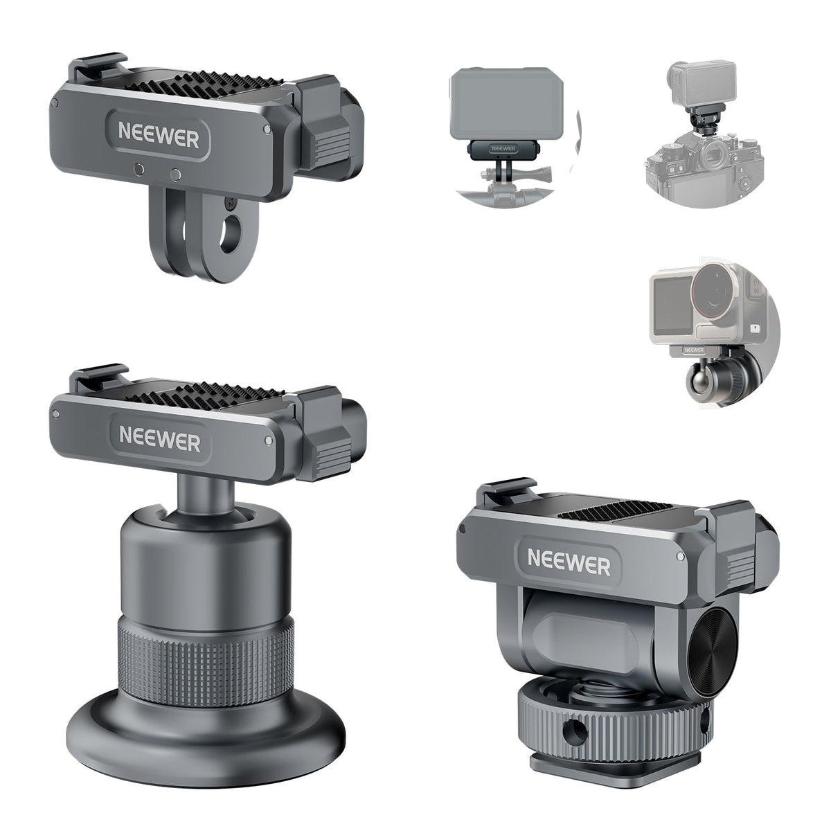 NEEWER AC011+AC012+AC013 Mount Kit For Action 5 Pro/4/3 – NEEWER.UK