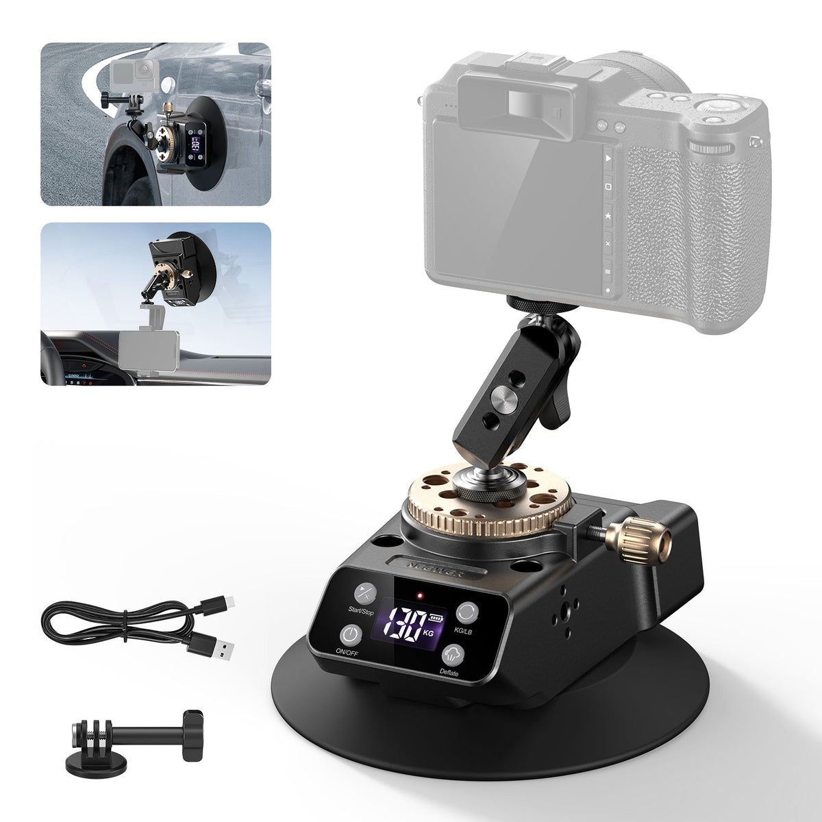 NEEWER CA017 6" Electric Camera Suction Cup Mount – NEEWER.UK