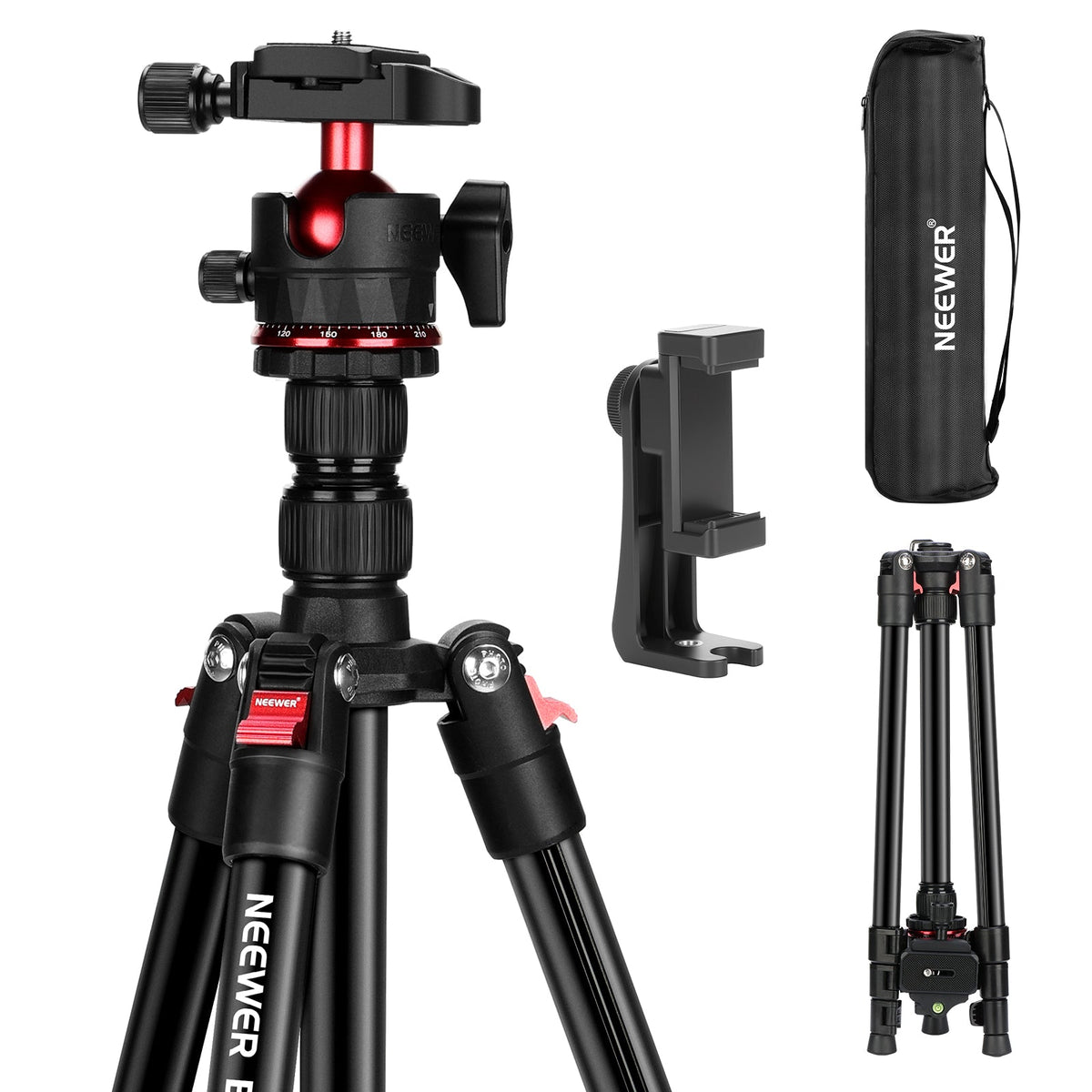 NEEWER BASICS TP14 Travel Tripod for Camera & Phone