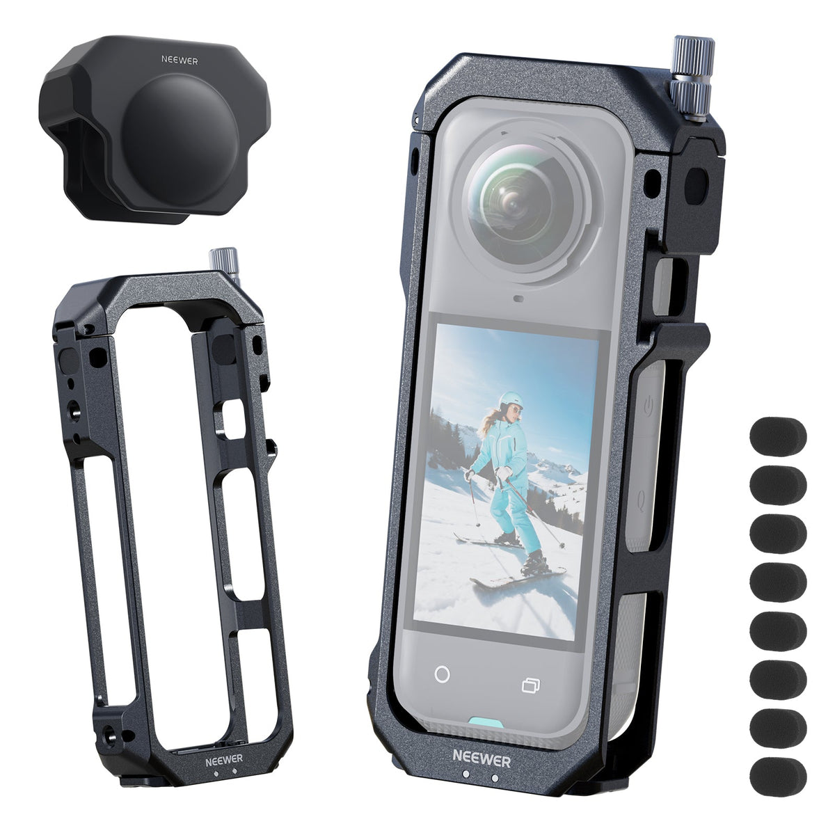 NEEWER AC033 Utility Frame Action Camera Cage Compatible with Insta360 ...