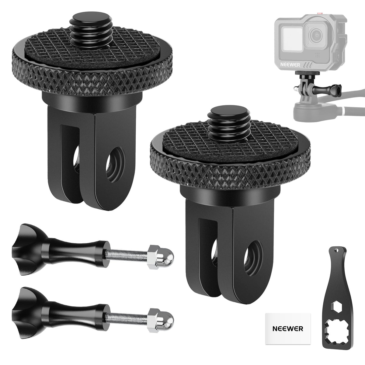 NEEWER GP-81 Action Camera Mount Adapter with 1/4" Screw – NEEWER.UK