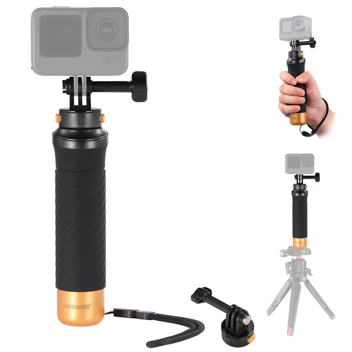 NEEWER GP23 Floating Hand Grip for Action Camera - NEEWER – NEEWER.UK