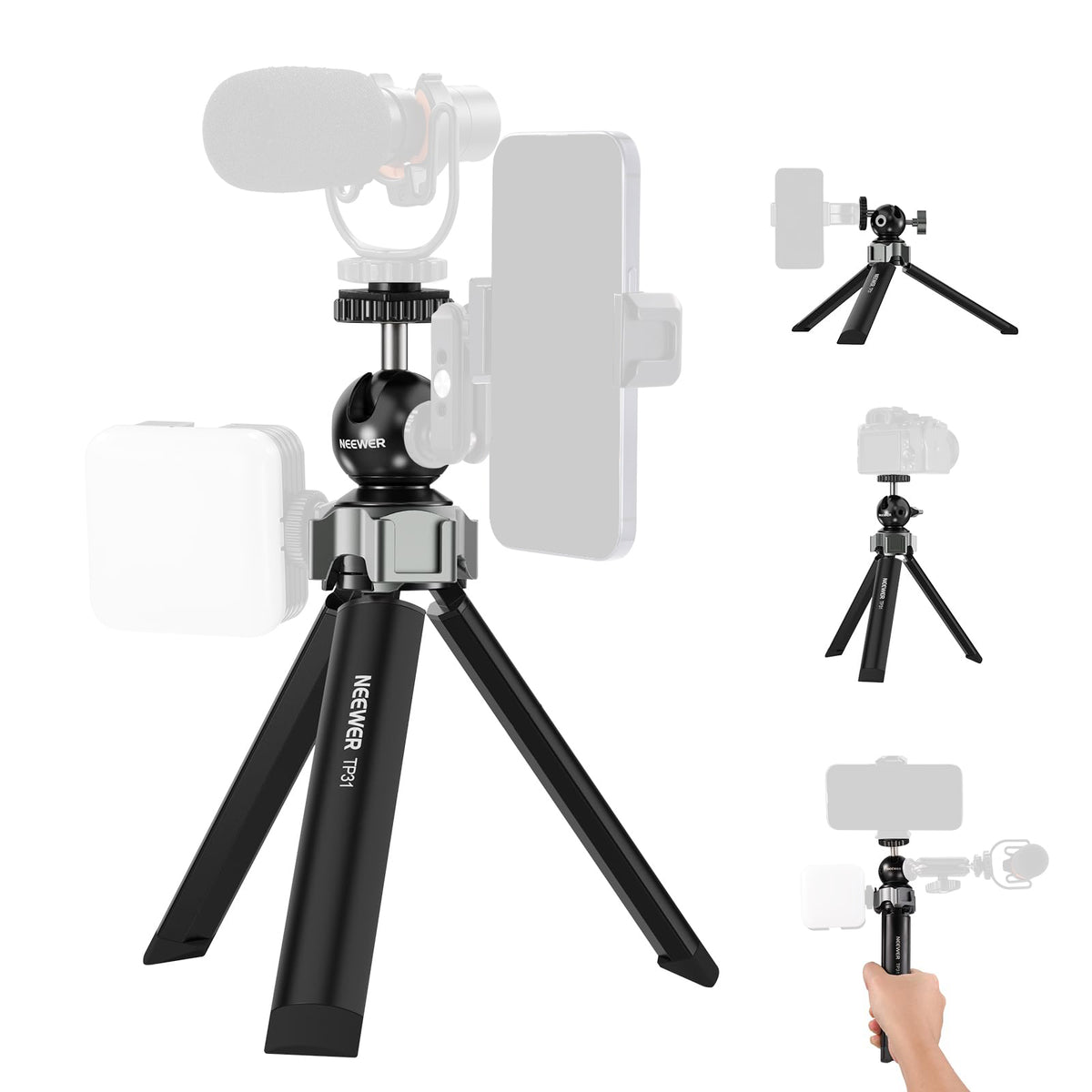 NEEWER TP31 Metal Mini Tripod - NEEWER