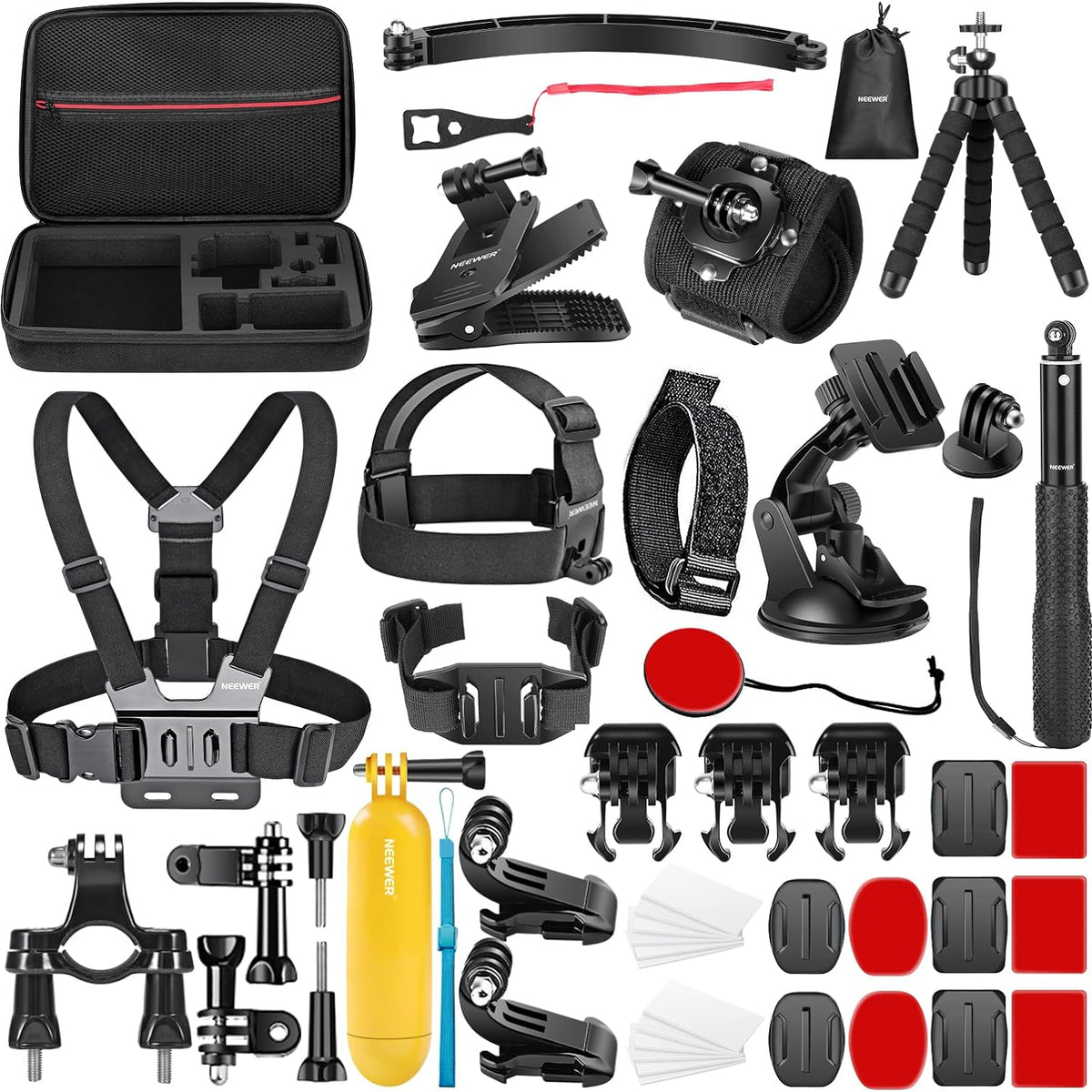 NEEWER 50 in 1 Action Camera Accessory Kit - NEEWER