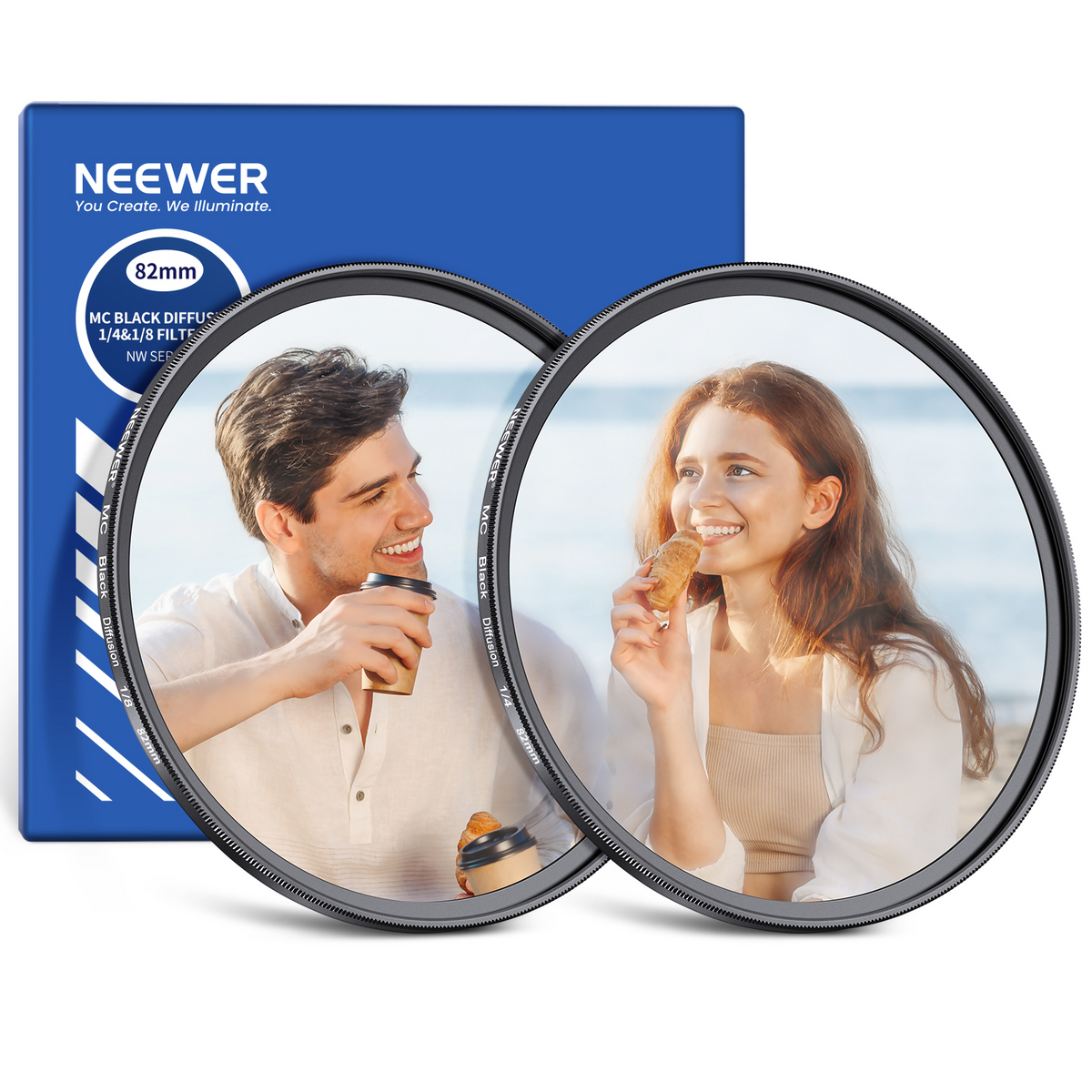 NEEWER 2 Pack 1/4 & 1/8 Black Diffusion Lens Filter Set - NEEWER ...