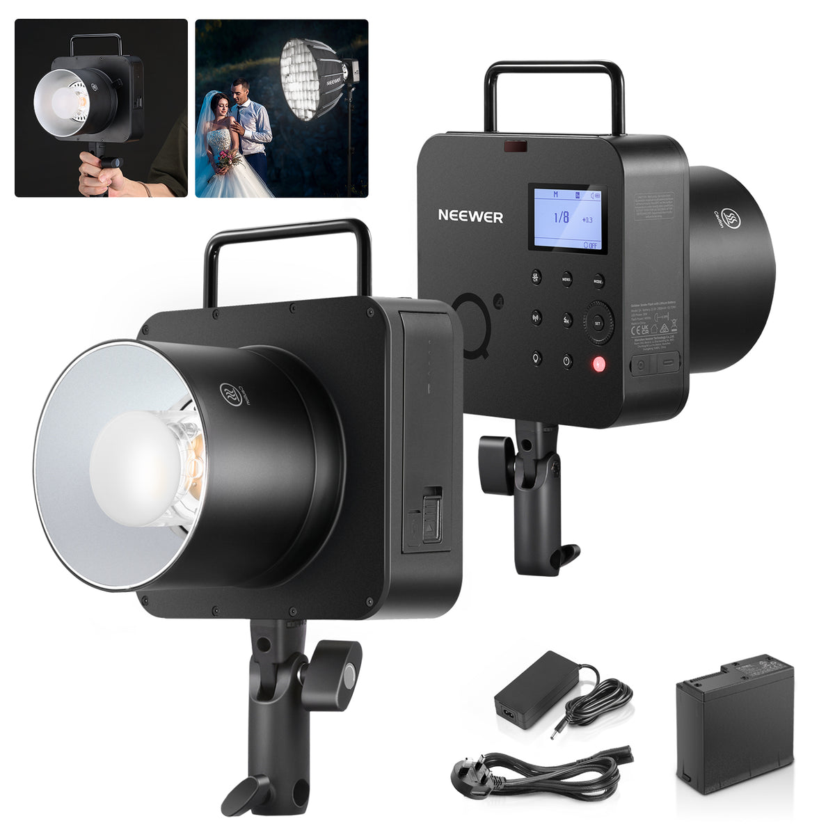 NEEWER Q4 400Ws GN72 2.4G HSS TTL Outdoor Studio Flash - NEEWER – NEEWER.UK