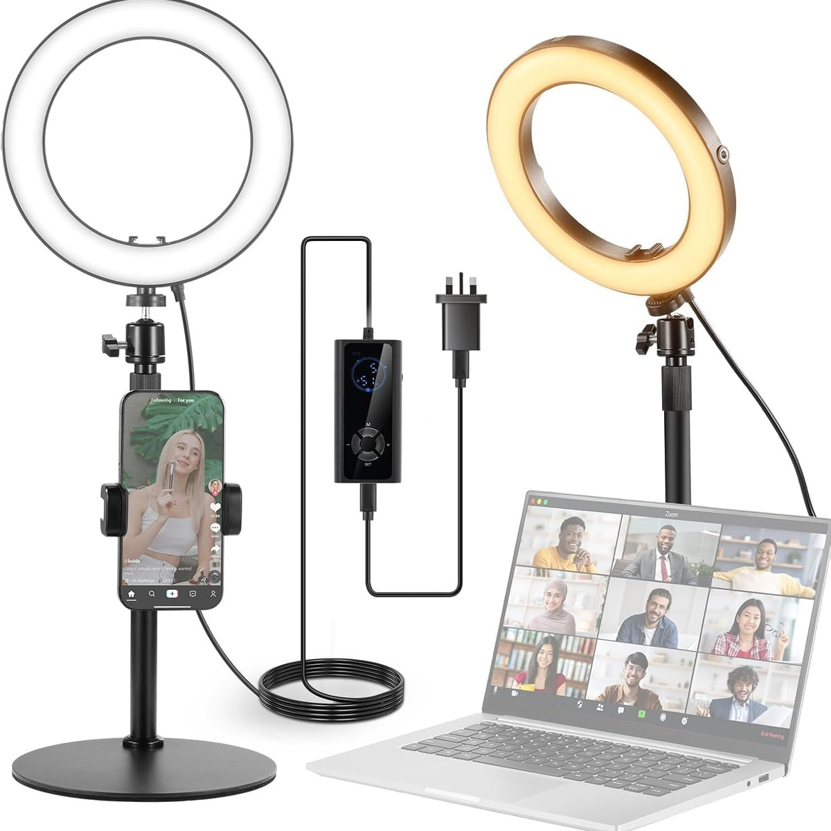 NEEWER High Power Bi-Color Desk Ring Light with Stand – NEEWER.UK