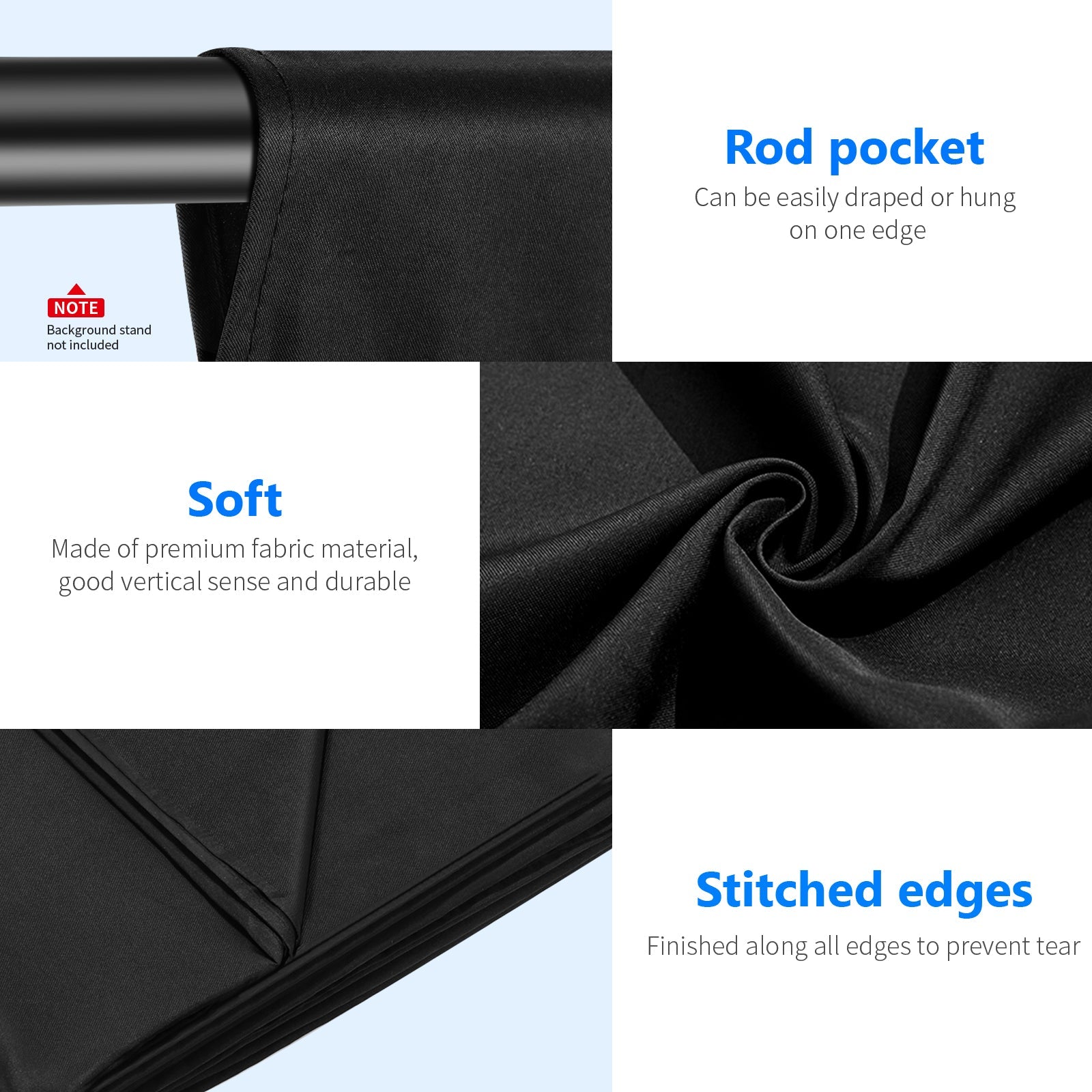 NEEWER 3 x 6M/10 x 20Ft Collapsible Backdrop Background - NEEWER ...