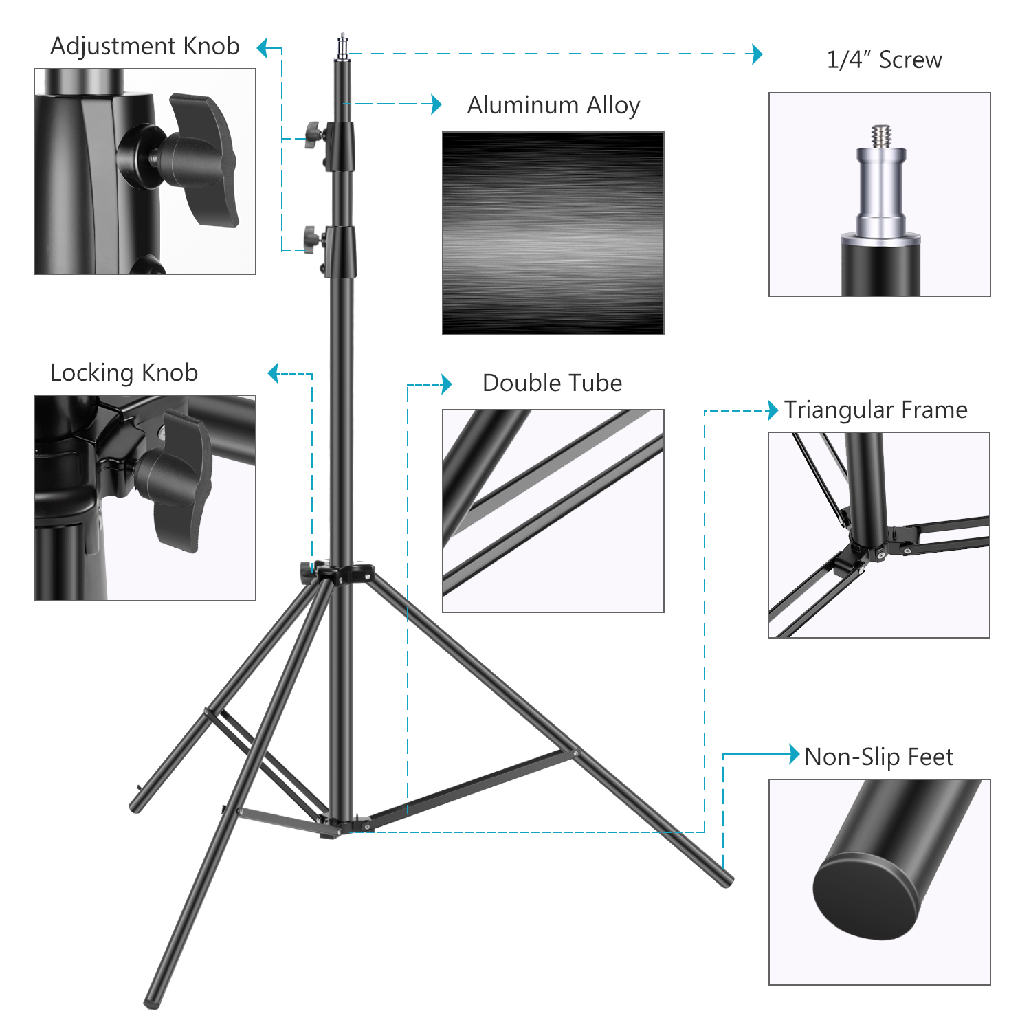 NEEWER 2 Pack 300cm Light Stand Kit - NEEWER – neewer.com