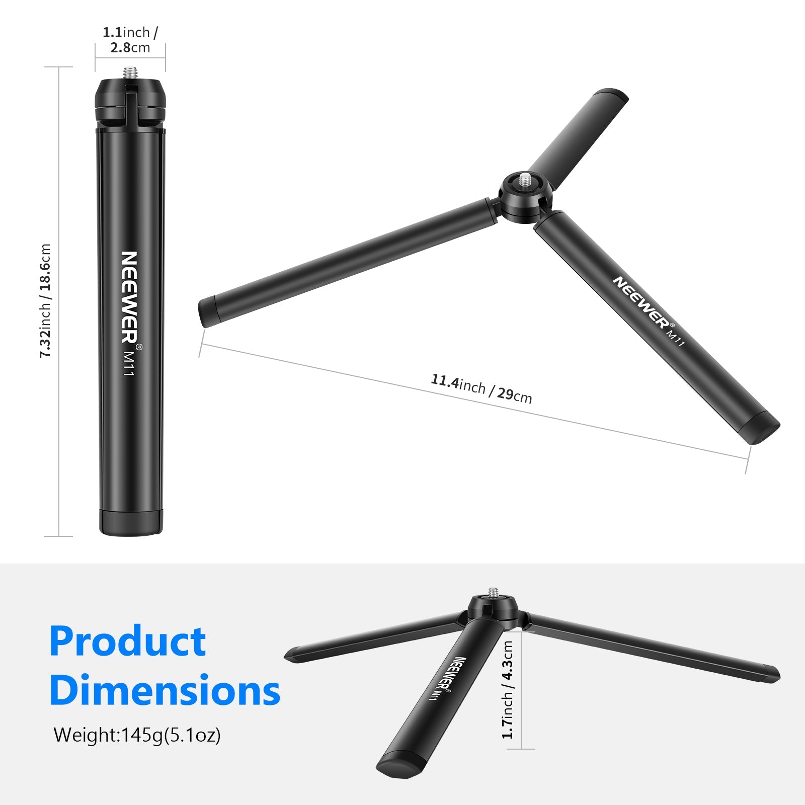 NEEWER Desktop Tabletop Stand Compact Tripod - NEEWER – neewer.com