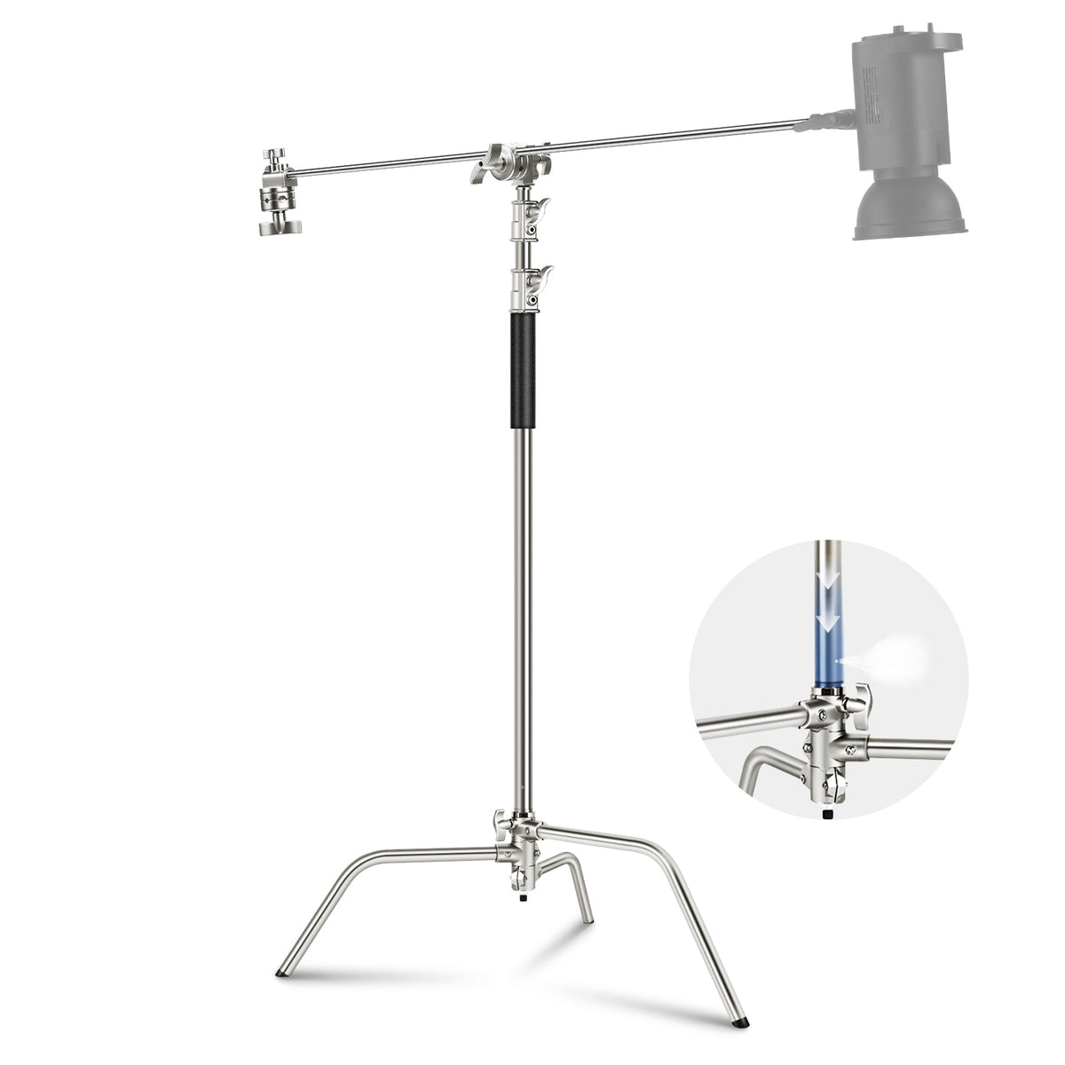 NEEWER Pro Stainless Steel Air Cushion C Stand with Boom Arm - NEEWER ...