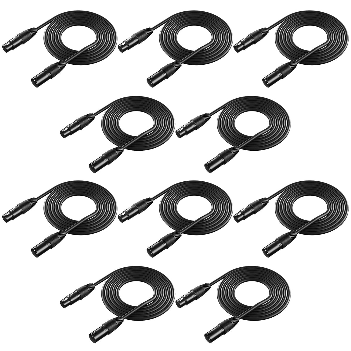 NEEWER 10-Pack 2m XLR Male to Female Connection Cable - NEEWER – NEEWER.UK