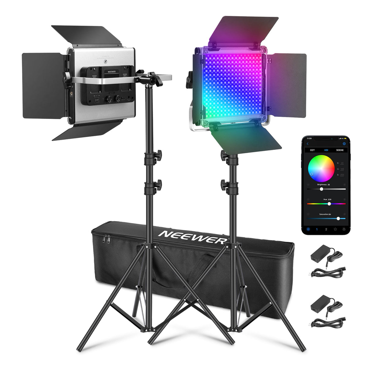 NEEWER Upgraded 660 PRO II 2 Pack RGB LED Video Light - NEEWER – NEEWER.UK